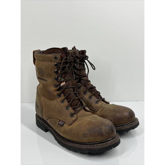 Justin Boots | Shoes | Justin Work Boots Cw98 60g Insulated Brown ...